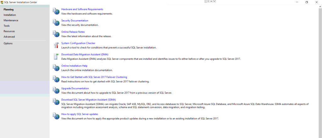 Upgrade from SQL Server 2016 to 2017