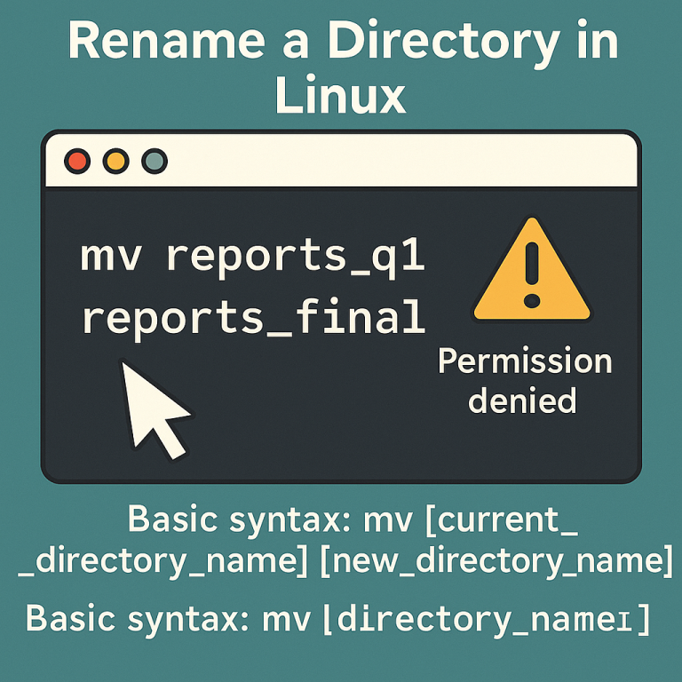 How to Rename a Directory in Linux (mv Command Guide)